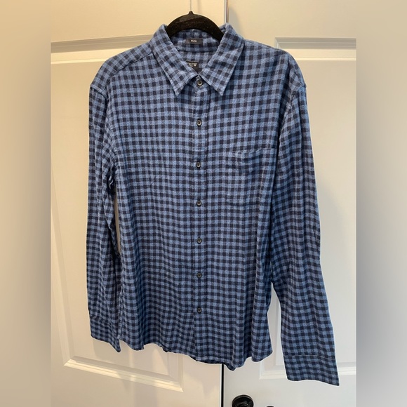 J. Crew | Shirts | Mens J Crew Flannel Shirt In Blue | Poshmark